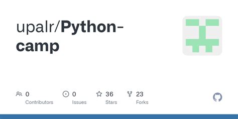 GitHub Upalr Python Camp