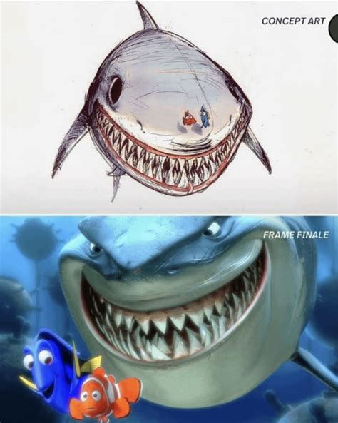 Concept Art For Bruce From Finding Nemo Know Your Meme