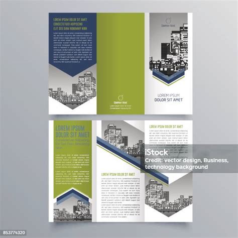 브로셔 디자인 브로셔 템플릿 창조적인 삼중 트렌드 브로셔 3단 브로슈어에 대한 스톡 벡터 아트 및 기타 이미지 3단 브로슈어 개념 개념과 주제 Istock