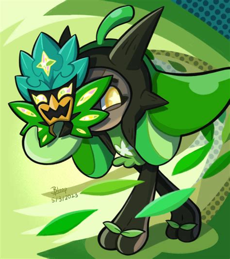 Oc Drawing Of The Teal Mask Ogerpon 🌿 Rpokemon