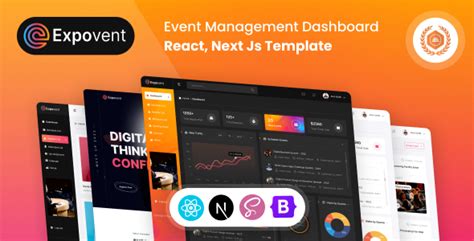 Expovent Event Management Dashboard React Nextjs Template Codemarket