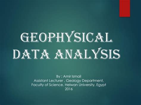 Geophysical Data Analysis Pdf
