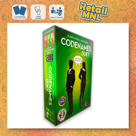 Retailmnl Codenames Duet The Two Player Word Deduction Game Card
