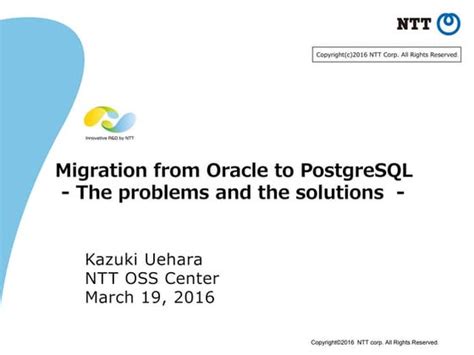 Oracle To Postgresql Migration Ppt