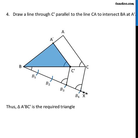 Example Construct A Triangle Similar To Triangle ABC With Its Side