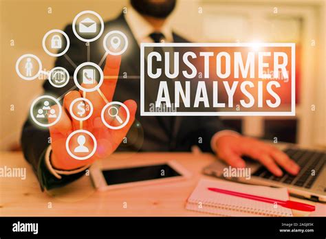 Writing Note Showing Customer Analysis Business Concept For Systematic Examination Of A Company
