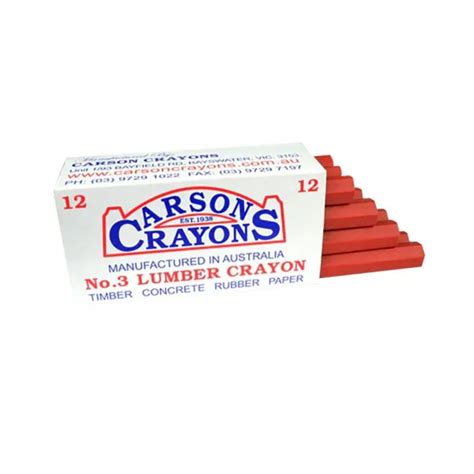 Carson Lumber Crayon 12 Crayon Pack Barwon Timber