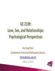 L Introduction Pdf GE Love Sex And Relationships Psychological Perspectives Hui Fang