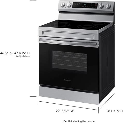 Samsung Ne63a6111ss 63 Cu Ft Smart Freestanding Electric Range