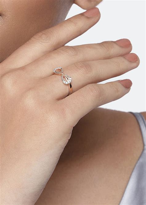 Get Adjustable Dual Plated Infinity Ring In 925 Sterling Silver At