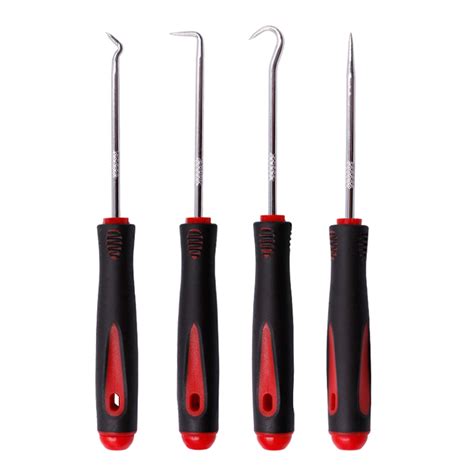 4 Pieces Long Pick And Hook Set Gasket Puller Pick Tools For Retrieving