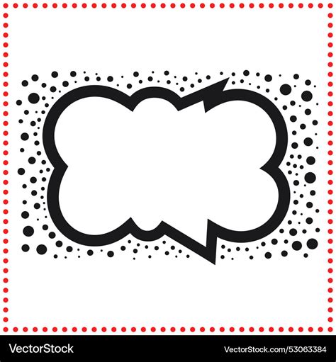 Classic Speech Bubble Perfect For Comic Art Vector Image