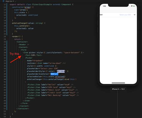 Can Not Place Text On The Left Side With Picker Input In Form Issue GeekyAnts