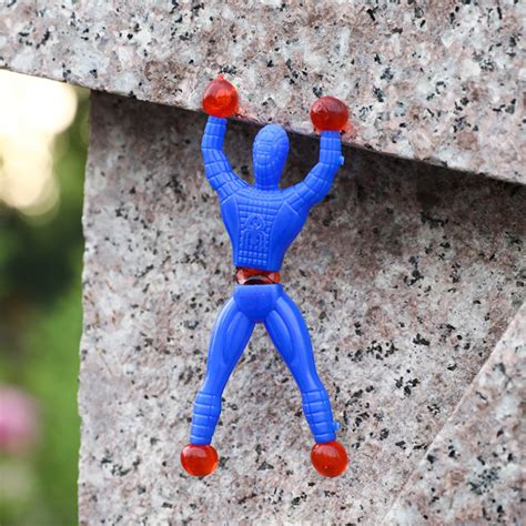 Sayyes Sticky Wall Climbing Spider Man Toy Flexible Fun Joy Crawling