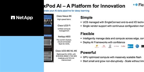 FlexPod Extends The Converged Infrastructure Standard To AI ML Workloads NetApp Blog