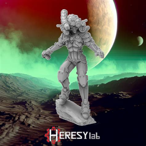 Stl File Hl022 Female Jade Devil Assassin ♀️・3d Print Model To