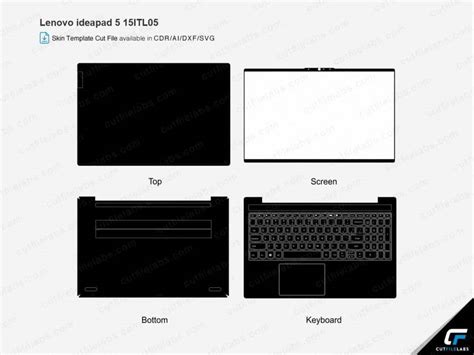 Lenovo Ideapad ITL Cut File Template CutFileLabs