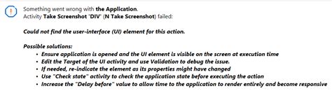 Take Screenshot Failure Studiox Uipath Community Forum