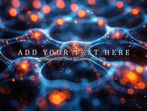 Abstract Neural Network Visualization Premium Ai Generated Psd