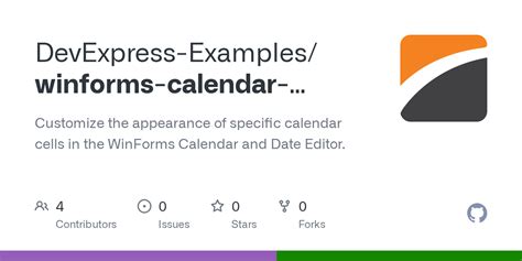 Github Devexpress Exampleswinforms Calendar Dateedit Cell Appearance Customization Customize