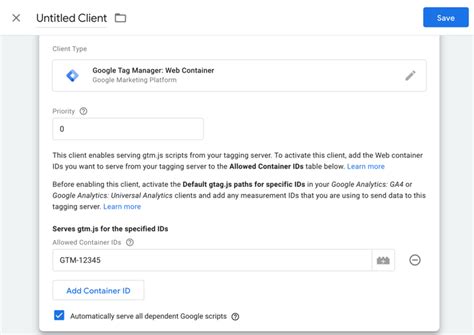 Load Google Scripts Through Server Side Tagging Google Tag Manager Server Side Google