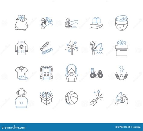 Expressive Therapy Line Icons Collection Emotions Art Creativity Healing Mindfulness