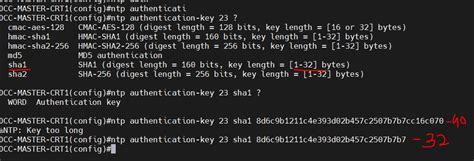 How To Use Ntpv4 Sha Hex Key On Cisco Equipment Cisco Community