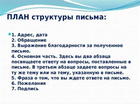 Правила написания личного письма презентация онлайн