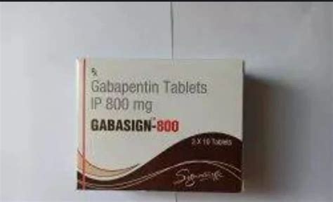 Gabasign 800mg Gabapentin Tablets 10 10 At ₹ 550 Box In Nagpur Id 2850083274448