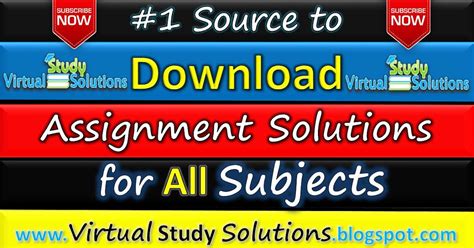 Vu Assignment Solution Fall 2021 Spring 2022 Virtual Study Solutions