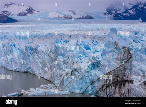 Perito Moreno Glacier Blue Ice In Patagonia Argentina Ice Serac And