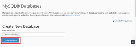 Comment Créer Une Base De Données Mysql Dans Cpanel Dtrhosting By