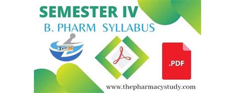 B Pharmacy 4th Semester Syllabus Pdf Free Download ThePharmacyStudy Com