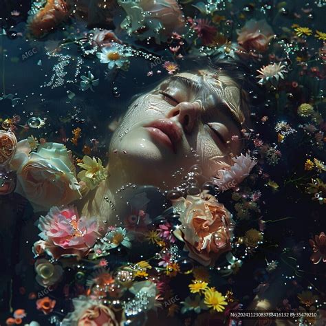 Ai创作图海底世界唯美女孩 海底梦境 Cgi超现实主义 超现实美学 浮生于水面 超高质感照片 虚幻梦幻幻境 灵魂的洗涤 创意人像作品 神奇之美 3d梦幻 梦幻之美 梦境般的艺术 高档美容养生