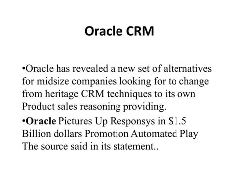 Oracle Crm Pptx