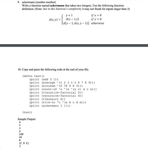 Homework Programming With LISP A What This Chegg