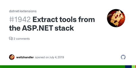Extract Tools From The Aspnet Stack · Issue 1942 · Dotnetextensions