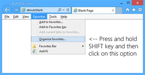 Did You Know Hidden Secret Way To Organize Favorites In Internet Explorer AskVG