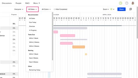 Filters Teamgantt Support
