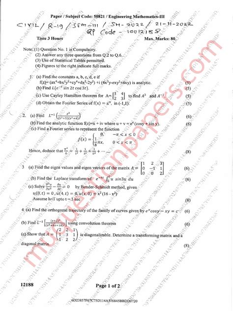 Be Civil Engineering Semester 3 2022 December Engineering