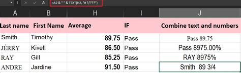 Excel Concatenate Function Text Numbers Dates And