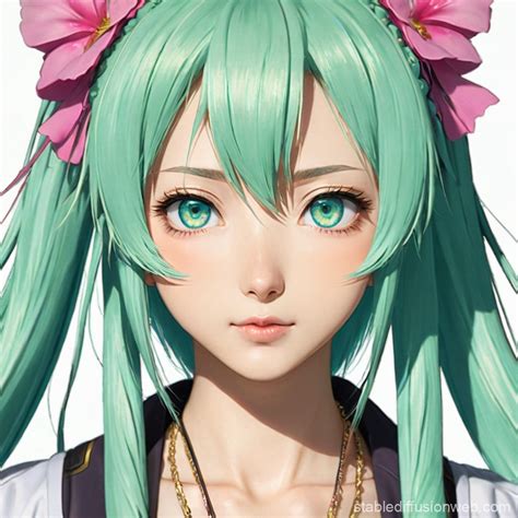 Hatsune Miku Stable Diffusion Online