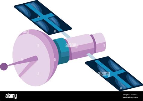 satellite spatial broadcast isolated icon vector illustration design