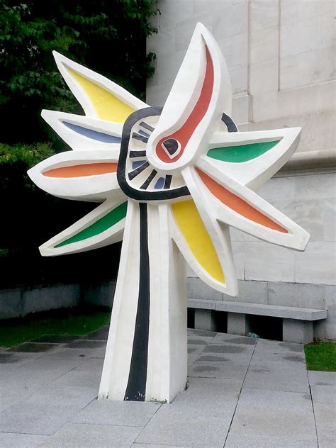 Joan Miro Sculpture Outside Montreal Museum Of Fine Arts Flickr