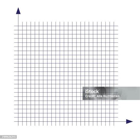 Grid Paper Mathematical Graph Cartesian Coordinate System With Xaxis Yaxis Squared Background