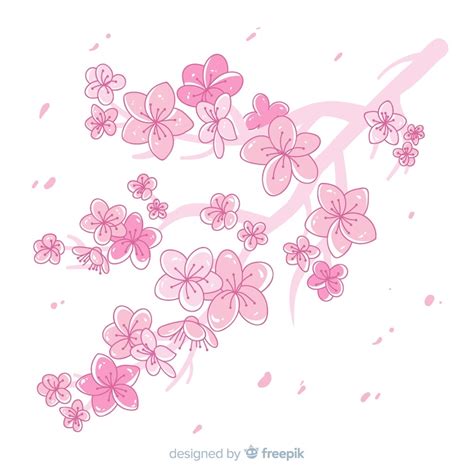 벚꽃 일러스트 벡터 Freepik에서 무료 고품질 벡터를 다운로드하세요 Freepik