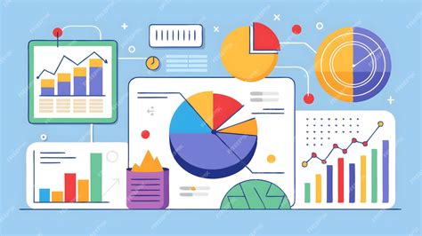 Business Growth Analytics With Pie Charts And Line Graphs Visualization Premium Ai Generated