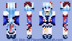 Ganyu New Years Genshin Impact Minecraft Skin