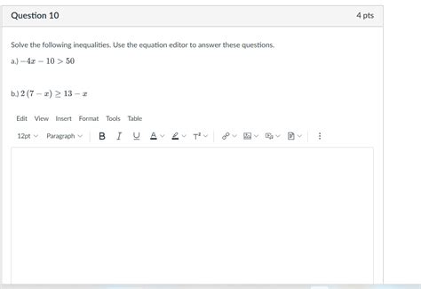 Solved Question 1 2 Pts Find The Solution To The Given System By