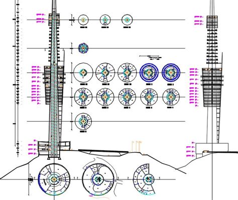40 Floor Tower Building Dwg File